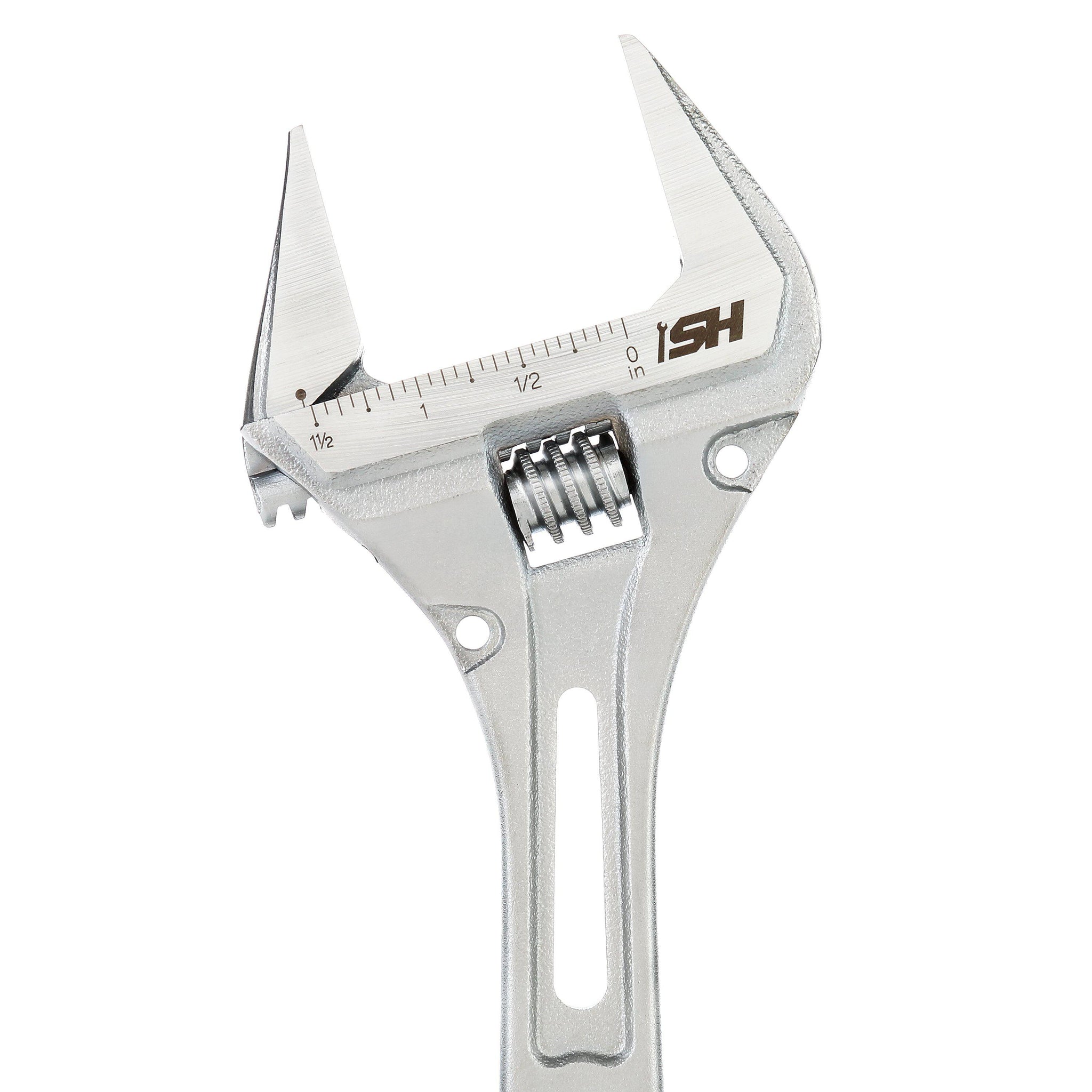 8 in. Wide Mouth Adjustable Wrench with Ratcheting End – MOTORHEAD ...
